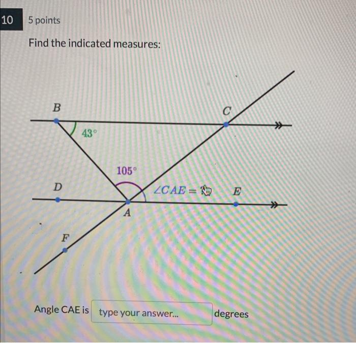 Solved Find the indicated measures: | Chegg.com