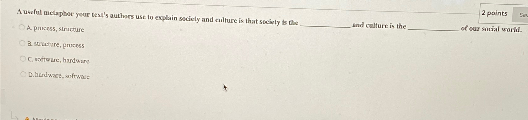 Solved A useful metaphor your text's authors use to explain | Chegg.com