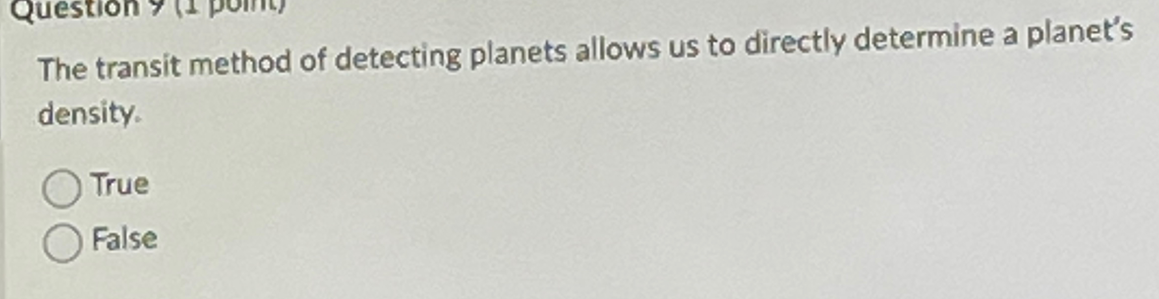 Solved The transit method of detecting planets allows us to | Chegg.com