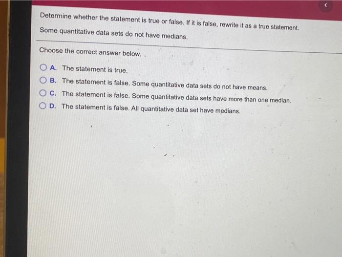 Solved Determine whether the statement is true or false. If | Chegg.com