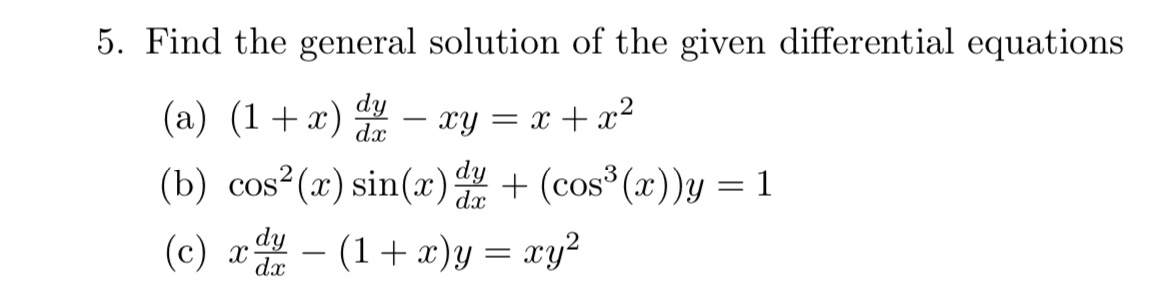 Solved Find the general solution of the given differential | Chegg.com