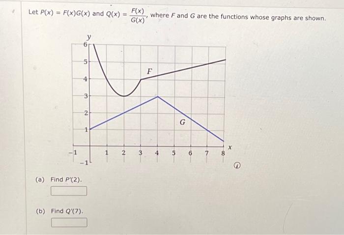 Solved Let P(x)=F(x)G(x) and Q(x)=G(x)F(x), where F and G | Chegg.com