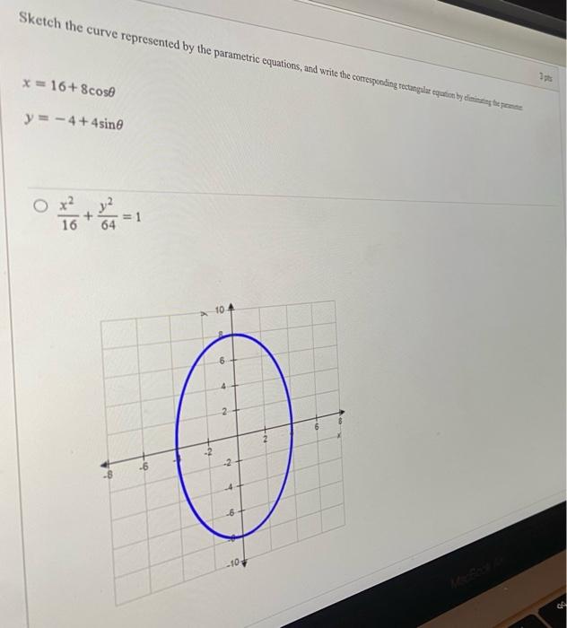 Solved Sketch the curve represented by the parametric | Chegg.com