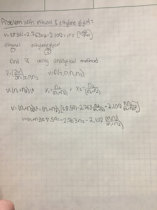 Solved ethylene glycol (2 Problem with ethanol & ethylene | Chegg.com