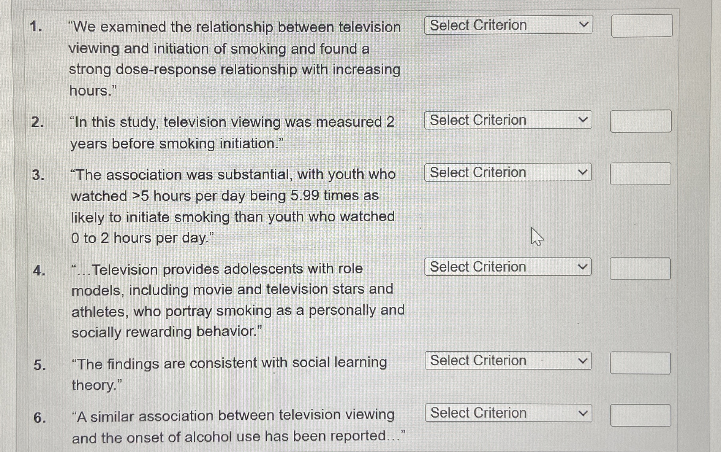 Solved "We examined the relationship between | Chegg.com