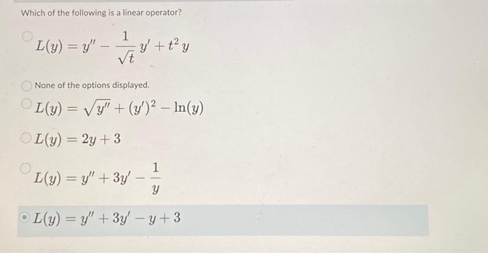 Solved Suppose that y1(t) is solution of L(y1)=0 and y2(t) | Chegg.com