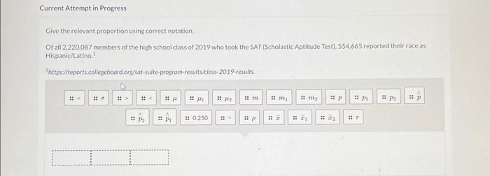 Solved Give the relevant proportion using correct notation. | Chegg.com