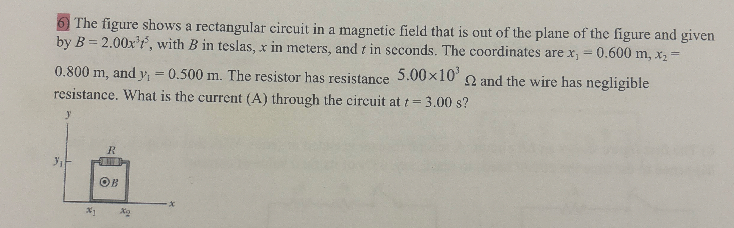 Solved The figure shows a rectangular circuit in a magnetic | Chegg.com