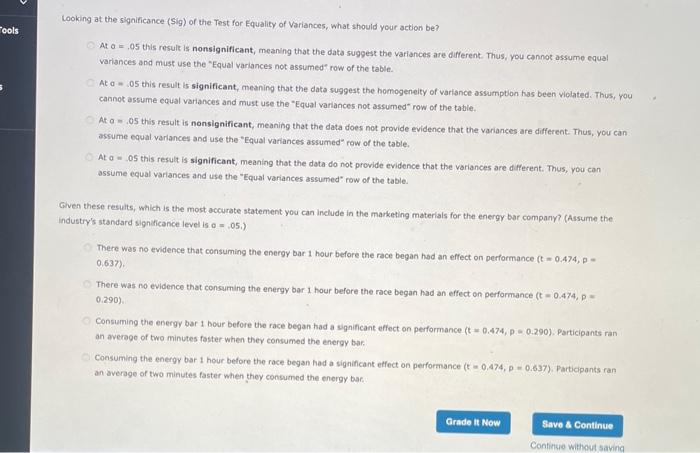 Solved 2. Interpreting statistical software output for an | Chegg.com