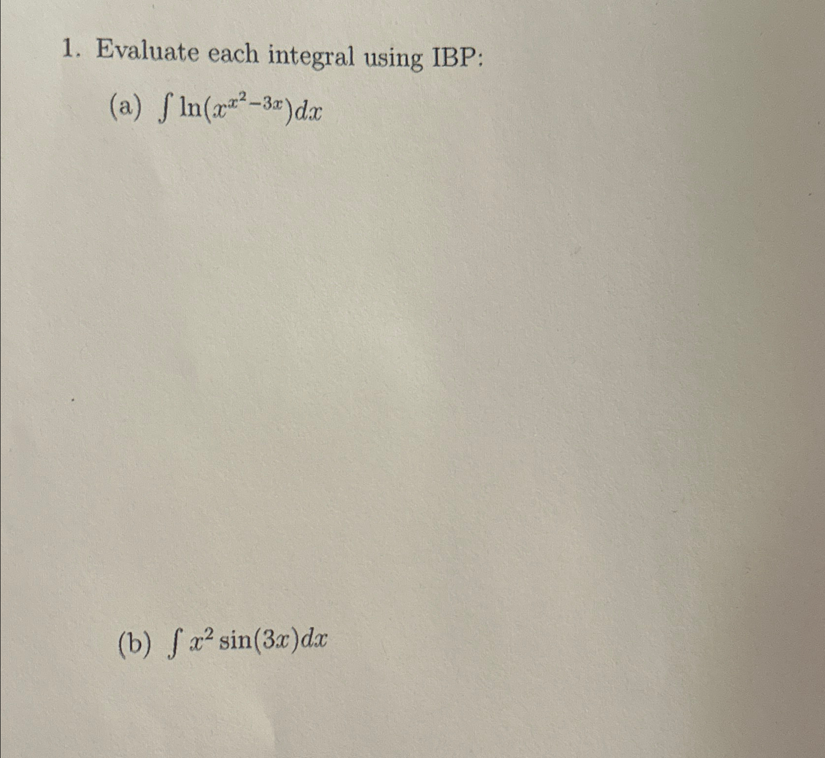 Solved Evaluate each integral using | Chegg.com
