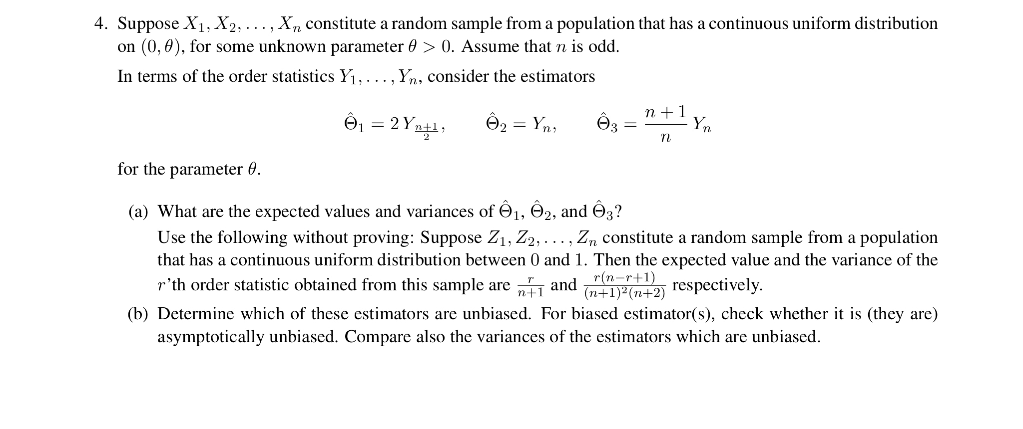 Solved Suppose x1,x2,dots,xn ﻿constitute a random sample | Chegg.com