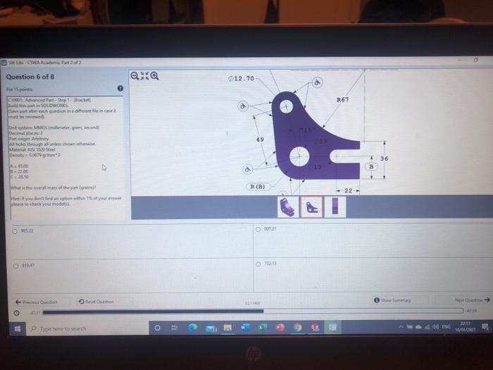 Solved SW Edu - CSWA Academic Part 2 of 2 Question 6 of 8 | Chegg.com