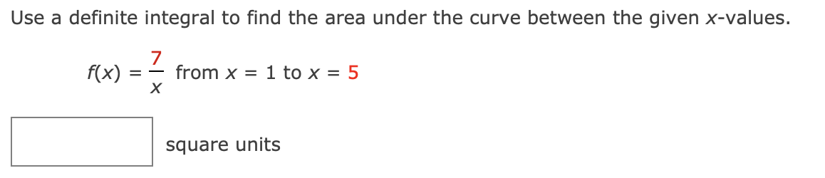 Solved Use a definite integral to find the area under the | Chegg.com
