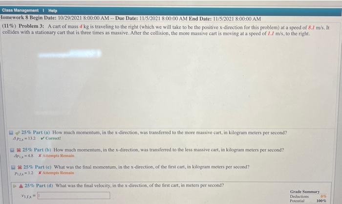 Solved Class Management | Help Homework 8 Begin Date: | Chegg.com