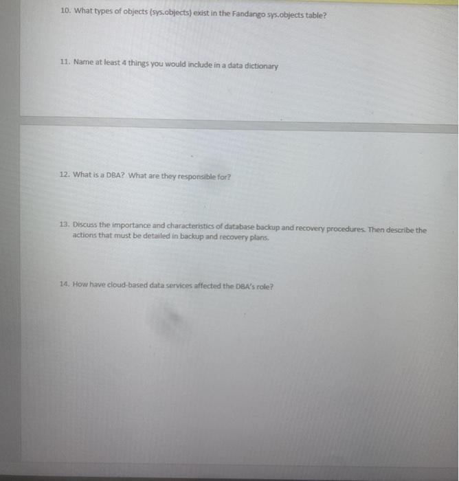 Solved 1. In SQL server, what does the db_datareader role | Chegg.com