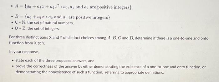 Solved A {a0 A1x A2x2 A0 A1 And A2 Are Positive Integers }