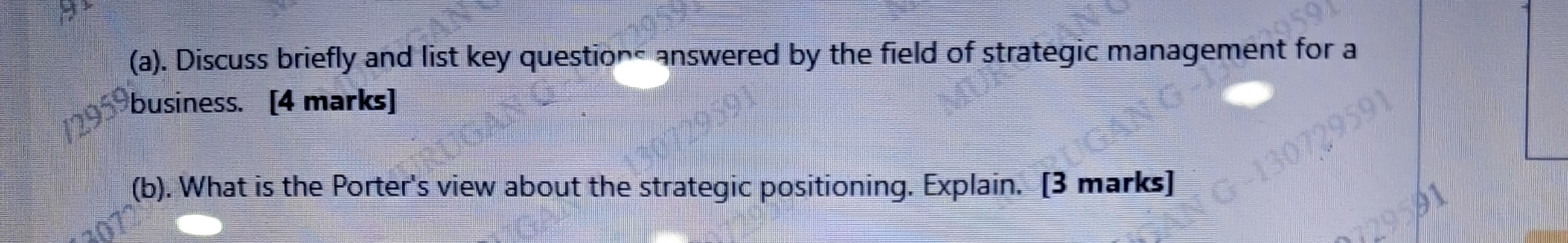 Solved (a). ﻿Discuss briefly and list key questione answered | Chegg.com