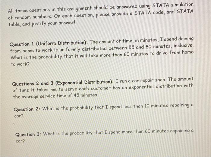 Solved All three questions in this assignment should be | Chegg.com