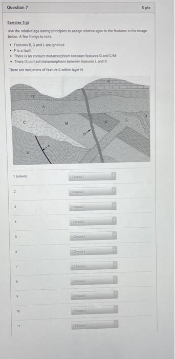 Solved Extrise If(g) Use the relative ege dating principles | Chegg.com