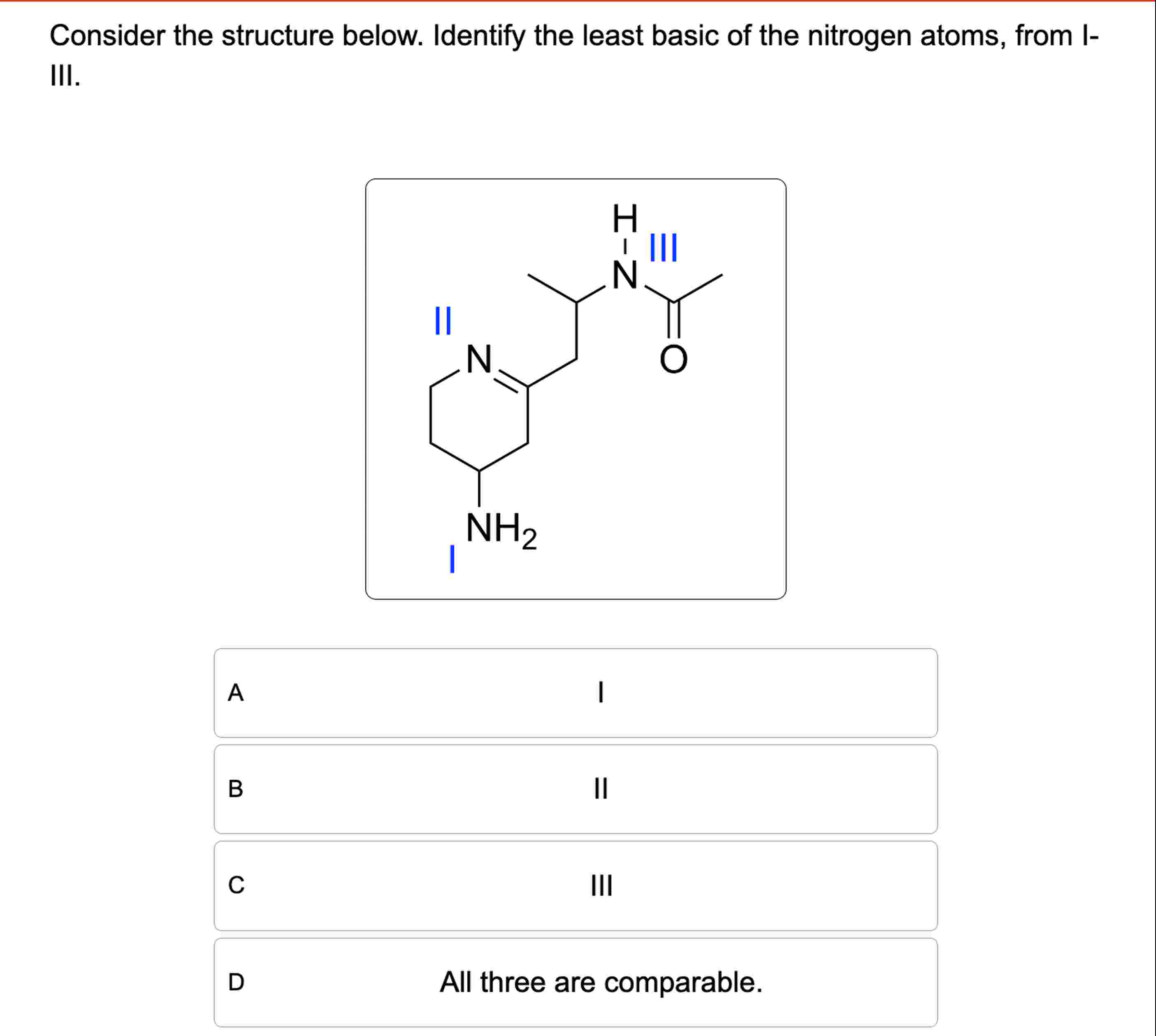 Solved Consider the structure below. Identify the least | Chegg.com