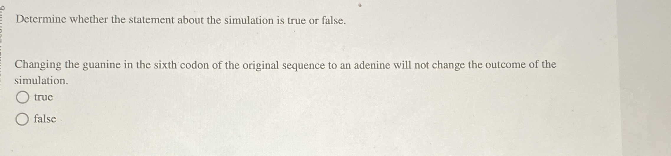 Solved Determine whether the statement about the simulation | Chegg.com