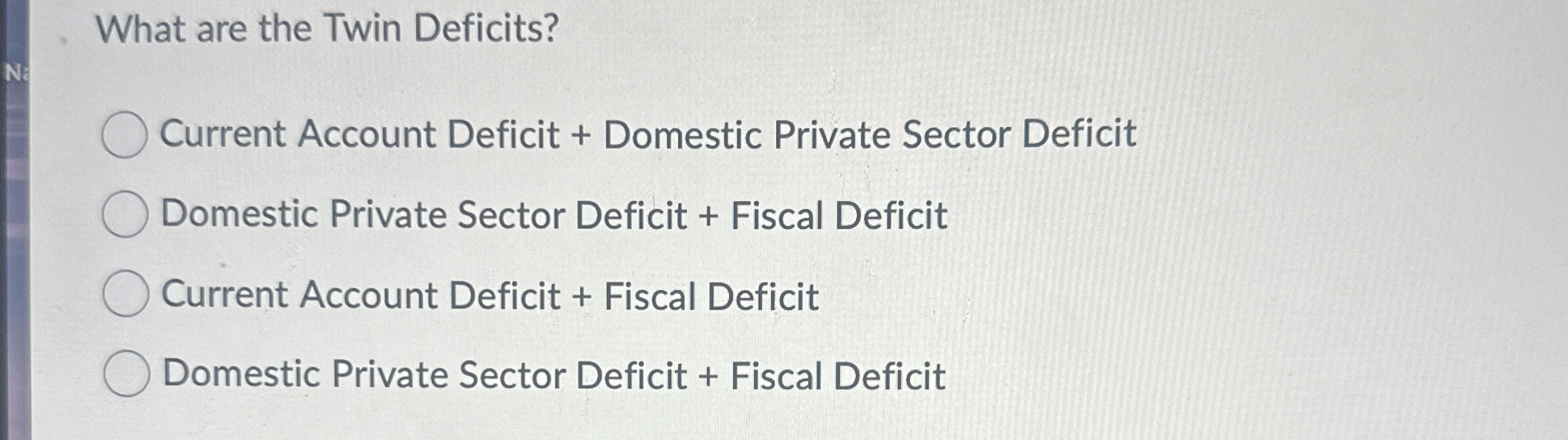 Solved What are the Twin Deficits?Current Account Deficit + | Chegg.com