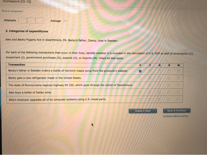 Solved Homework (Ch 10) Back to Assignment Attempts: 3. | Chegg.com
