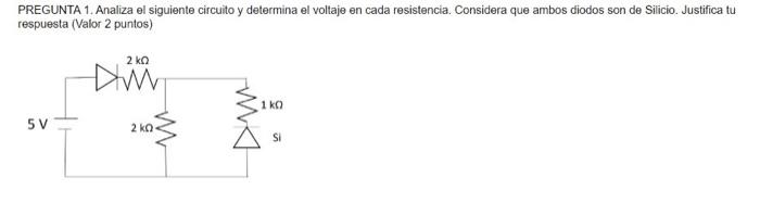 Solved PREGUNTA 1. Analiza el siguiente circuito y determina | Chegg.com