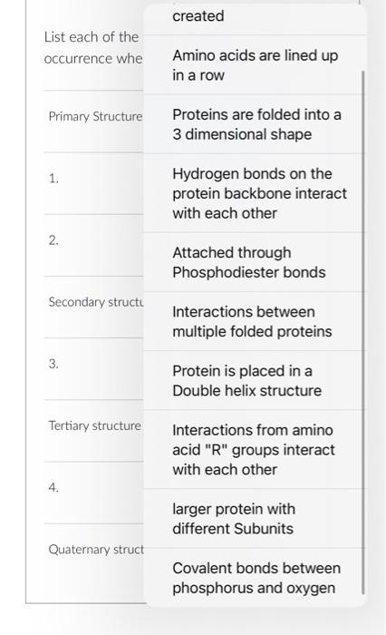 Solved List each of the statements in order of occurrence | Chegg.com