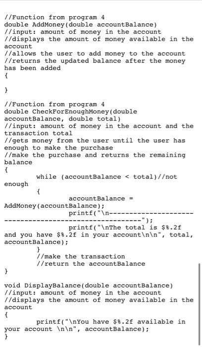 Solved Intro To Programming In C Program Larger Program