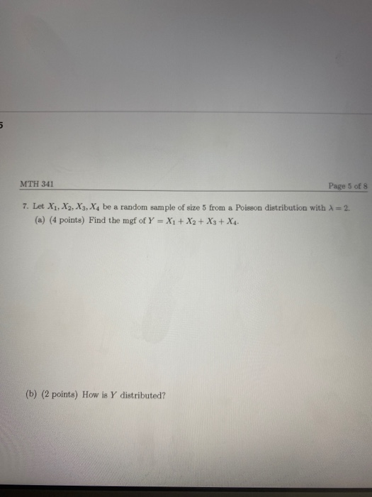 Solved Let X1, X2, X3 be random sample size of n=3 from | Chegg.com