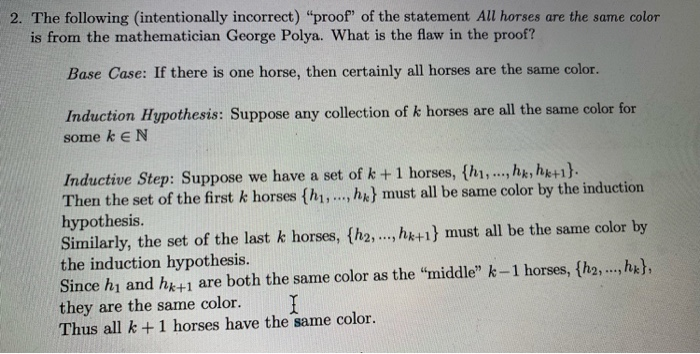 Solved 2. The following (intentionally incorrect) "proof of | Chegg.com