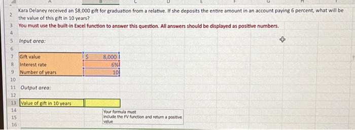 Solved how do you enter the answer in FV (future value) | Chegg.com