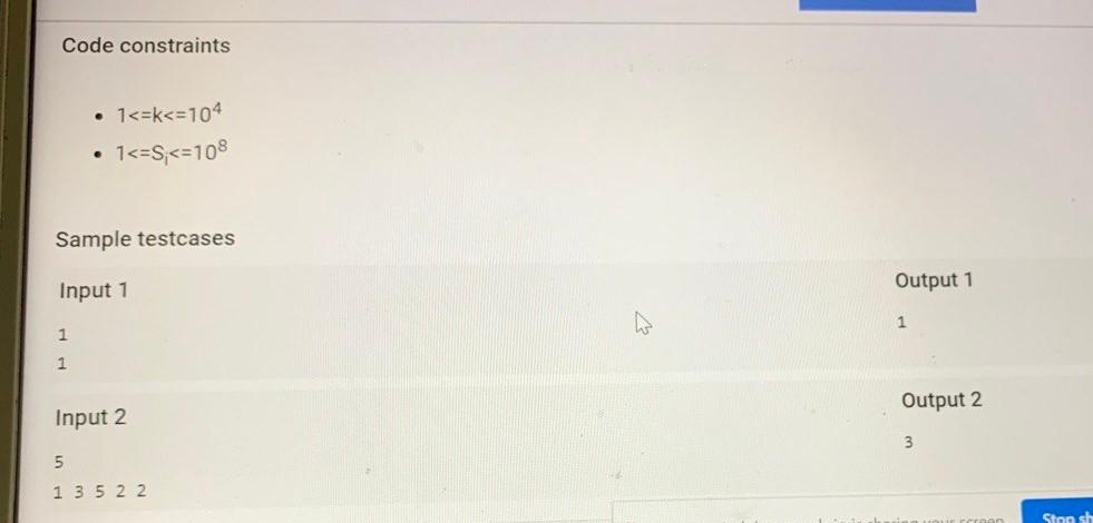 Solved Single File Programming Question Given an array S of | Chegg.com
