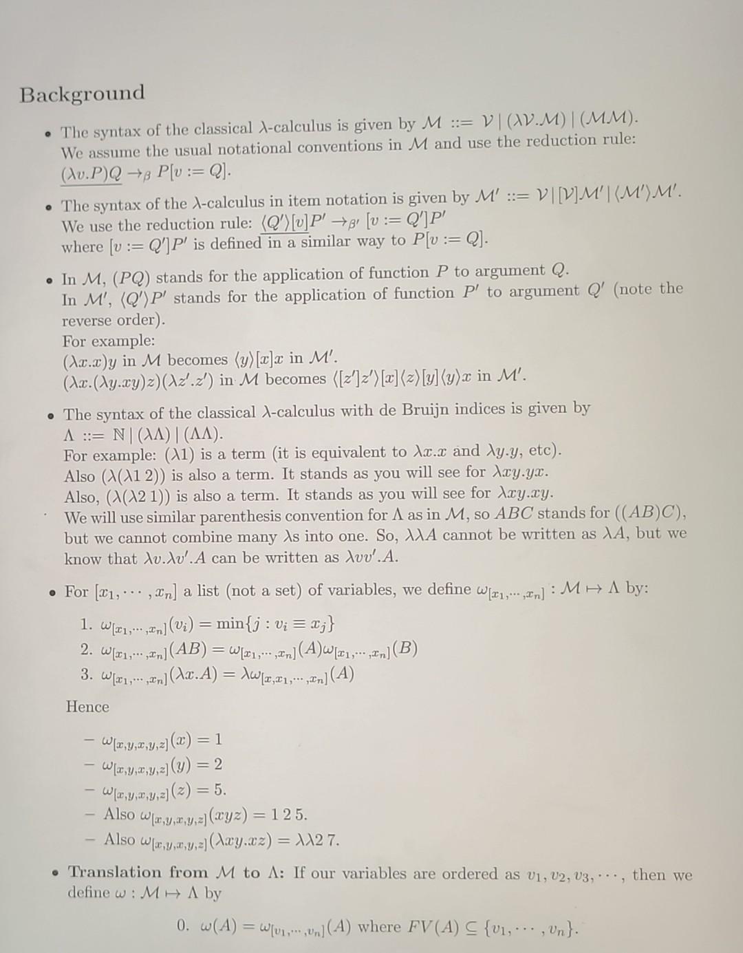 Solved - The syntax of the classical λ-calculus is given by | Chegg.com