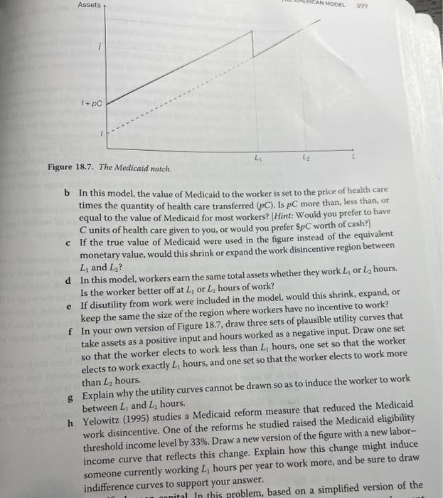 17 Medicaid work disincentive effects. Consider | Chegg.com
