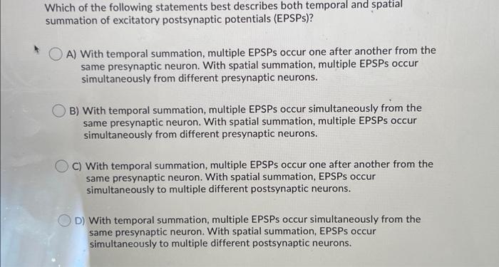 Solved Which of the following statements best describes both | Chegg.com