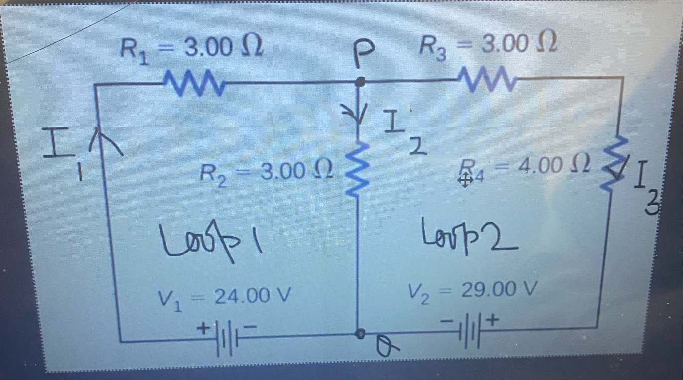 Solved Determine the currents I,, Iz, ﻿and I3 ﻿in the figure | Chegg.com