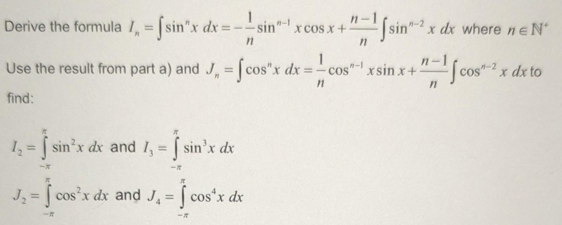 Solved Derive the formula | Chegg.com