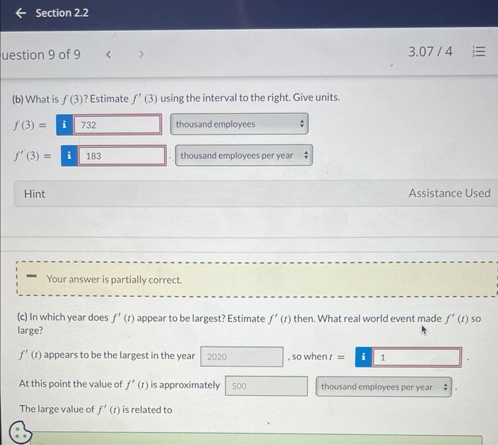 Solved Find approximate values for f′(x) at each of the | Chegg.com