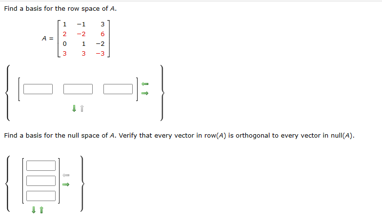 Solved Find a basis for the row space of A.Find a basis for | Chegg.com