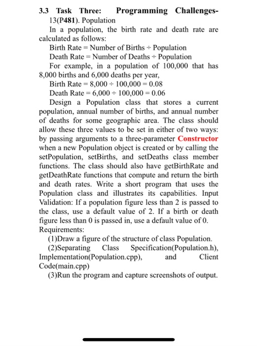 Solved 3.3 Task Three : Programming Challenge 41-42 (Page | Chegg.com