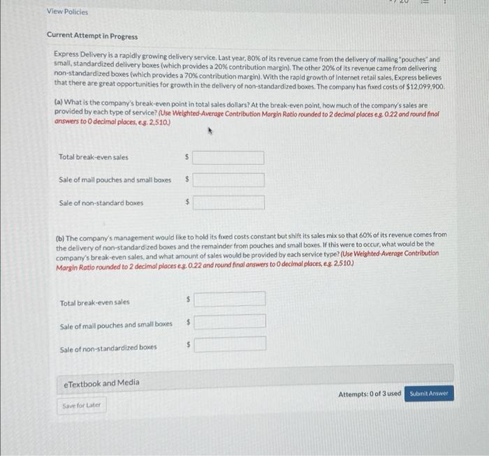 Solved Express Delivery is a rapidly growing delivery | Chegg.com