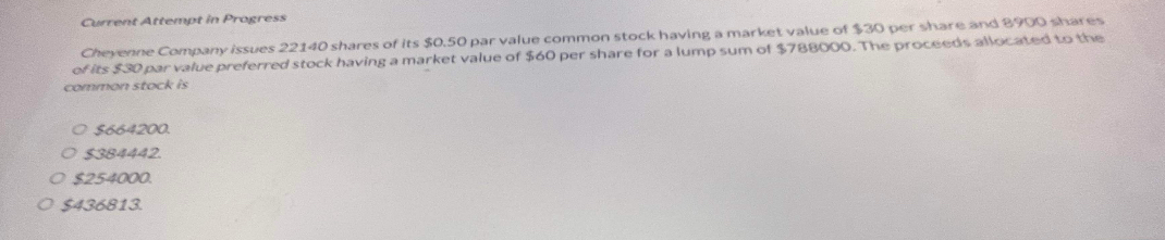 Solved Carrent Atrempt in ProgressChereme Company issues | Chegg.com