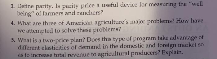 Solved 3. Define parity. Is parity price a useful device for | Chegg.com