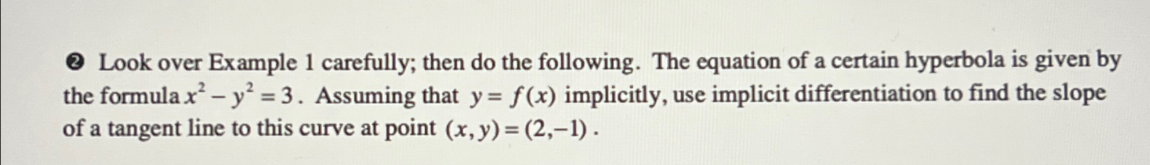 Solved (2) ﻿Look over Example 1 ﻿carefully; then do the | Chegg.com