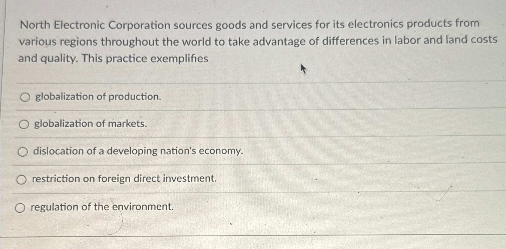 Solved North Electronic Corporation sources goods and | Chegg.com