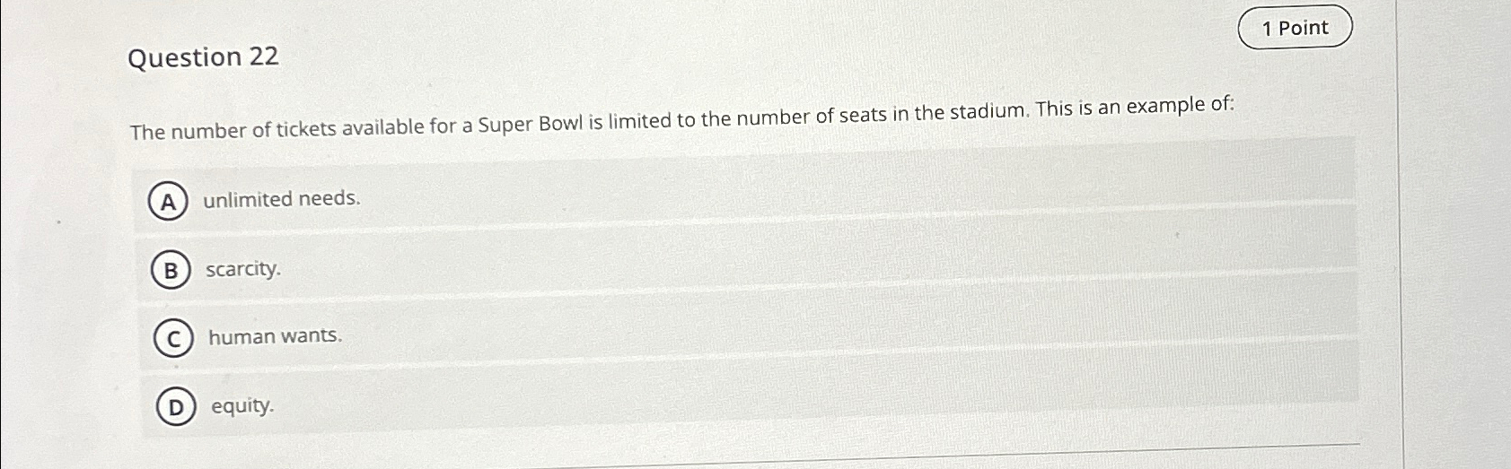 Solved Question 22The number of tickets available for a | Chegg.com