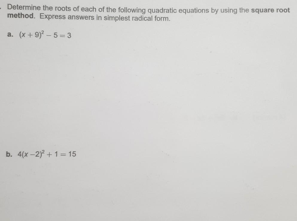 Solved - Determine the roots of each of the following | Chegg.com