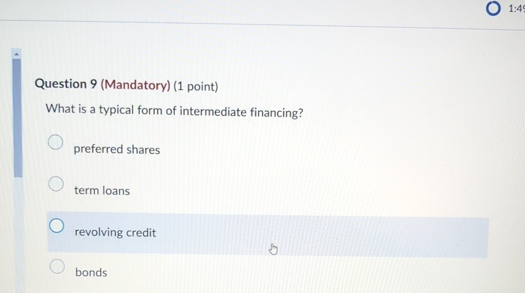 Solved Question 9 (Mandatory) (1 ﻿point)What is a typical | Chegg.com